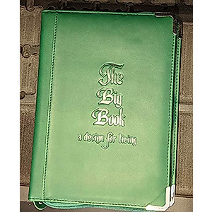 Green AA Bookcover with Big Book of Alcoholics Anonymous Included You Get Both