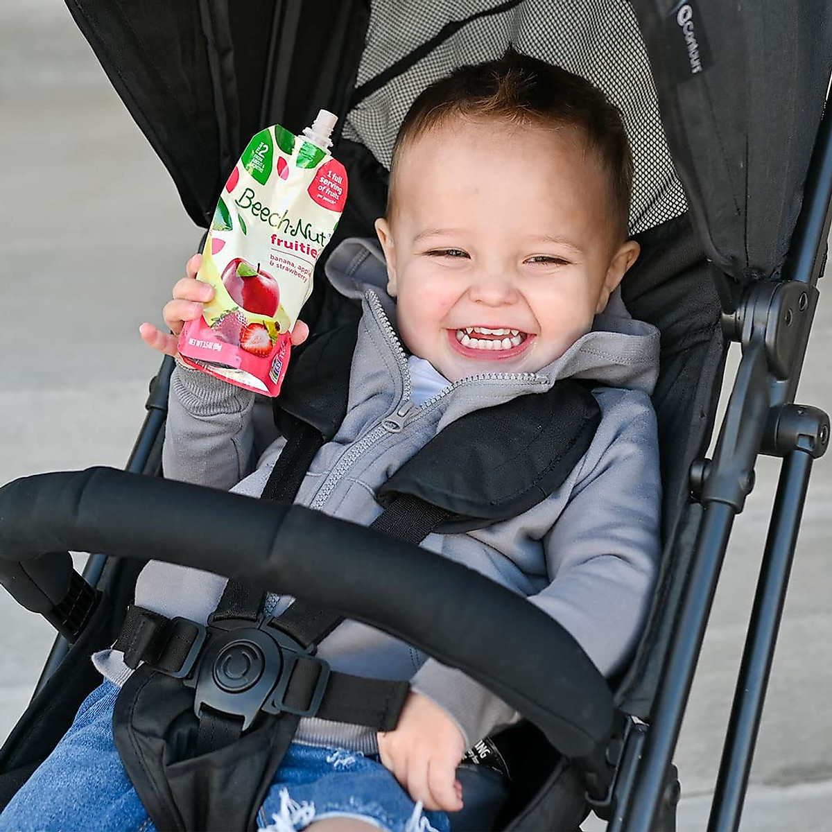 Beech-Nut Baby Food Pouches, Apple Sweet Potato Pineapple Fruit Puree, 3.5 oz (18 Pack)