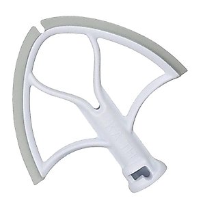 4.5-5 Quart Flex Edge Beater for KitchenAid Tilt-Head Stand Mixer,Upgraded Wing Shape Flat Beater with Flex Edge Bowl Scraper (Flex edge beater grey)