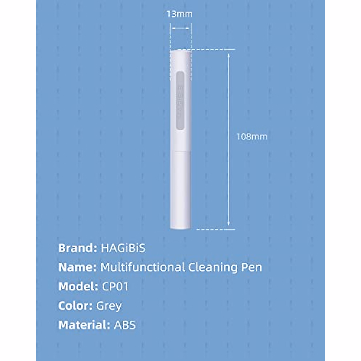 Hagibis Cleaning Pen for Airpods Pro 1 2 Multi-Function Cleaner Kit Soft Brush for Bluetooth Earphones Case Cleaning Tools for Lego Huawei Samsung MI Earbuds (White)