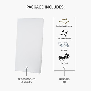 PIXY CANVAS Value Pack of 1 Stretched Canvas 10x12 inch, 1-1/2 (1.5) inch deep for Your Paintings/Artwork/Wall Art/Wall Decor (Pack of 1 Canvas, 10 x 12 inch, Landscape)