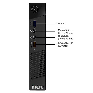 Lenovo ThinkCentre M73 Tiny Business Computer Desktop PC, Intel Core i3 4th Gen 2.9GHz, 8GB DDR3, 120GB SSD, MTG New 22 inch LED Monitor, RGB KBM & Speakers, WiFi, Windows 10 Pro (Renewed)