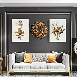 JINGHONG Fall Wreaths for Front Door 24 Inch Artificial Fall Wreath Large Autumn Wreath for Outside Harvest Thanksgiving Decor