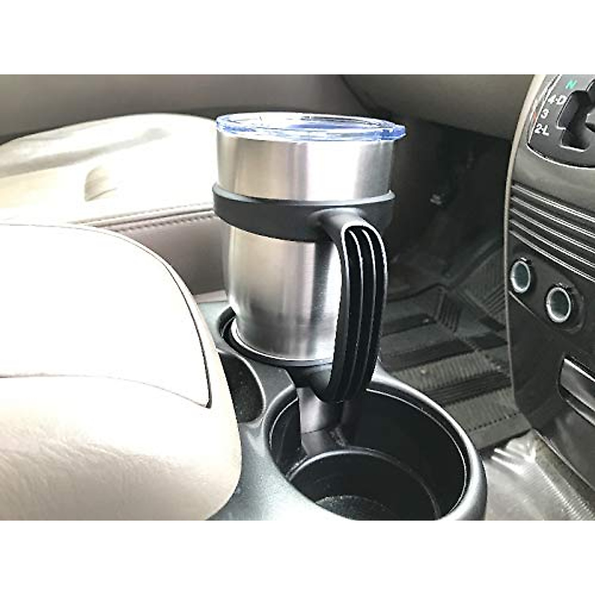 STRATA CUPS 30 oz Tumbler Handle - Available For 30 oz YETI Tumbler, OZARK TRAIL Tumbler, Rambler Tumbler- BFA free (Black)