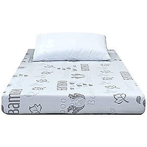 Viscologic Afford 2-Sided Reversible Foam Twin Mattress Perfect for Bunk Bed, Trundle, Guest Bed and Caravan Bed, CertiPUR-US Certified Foam, 5 Inch, White