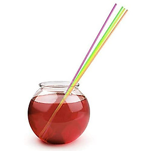 Perfect Stix Neon 20 Inch Assorted Color Straws.Assorted Colors. Pack of 100 Straws