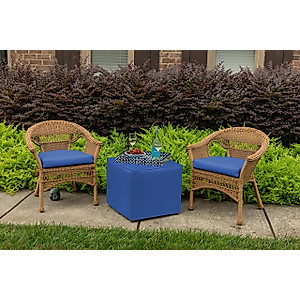 Naturesroom Sunbrella Patio Cushions -Wicker Seat Pad - 18" W x 18" L x 2.5" T, Outdoor Chair Cushion with Comfort, Style & Durability Designed for Outdoor Living - Made in The USA