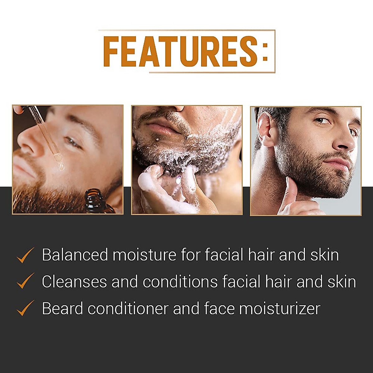 Woody's Beard Stuff 3 Piece Kit, Beard & Tattoo Oil, Wash, 2 in 1 Facial Hair Conditioner, Cleanse, Moisturize, and Style