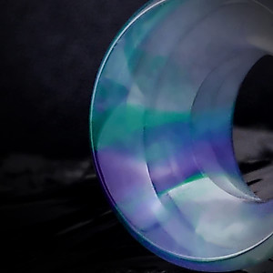 COOEAR 2 Pairs Matched Set Gauges for Ears Flesh Tunnels Kits Plugs Earrings Blue Acrylic Ear Expander Stretchers Piercing.