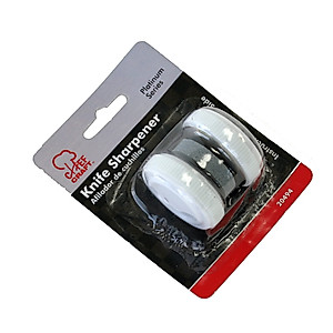 Chef Craft Select Roller Style Knife Sharpener, 2 inches in length, White