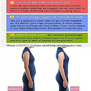 SAYFUT Waist Trainer, Corset Cincher Body Slimmer Shaper Tummy Control for Women Black M(3-5 day delivery)