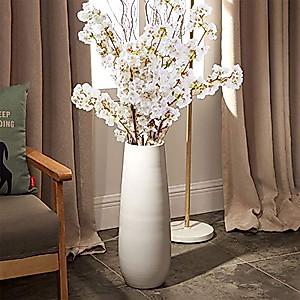 Yinhua 39 Inch Artificial Cherry Blossom Branches Flowers Stems Silk Tall Fake Flower Arrangements for Home Wedding (Cherry Blossom, Pack of 3)
