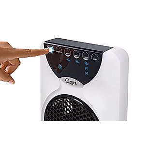 Ozeri 3x Tower Fan (44") with Passive Noise Reduction Technology, White