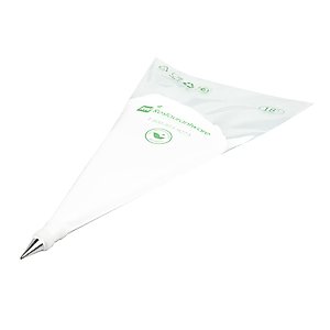 Restaurantware Pastry Tek Leaf Icing Tip 1 Reusable Piping Tip - #65S Dent-Resistant Stainless Steel Decorating Cake Tip Dishwasher-Safe Decorate Cupcakes Cakes or Cookies