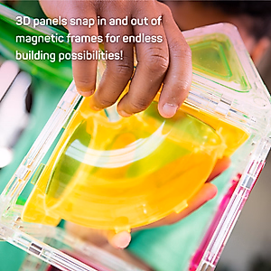 SQUAREGLES Oggs Mega Set - 103-Piece Magnetic Tiles with Strong Magnets for Imaginative Adventures and Creative Play