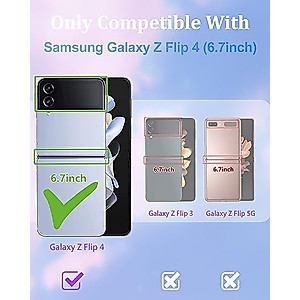 Jowhep for Z Flip 4 Case Girly Cute Cartoon Character Pattern Design for Girls Kids Boys Teens Women Cover Fun Kawaii Cool Clear Soft TPU Cases for Samsung Galaxy Z Flip 4 6.7", Black Stit