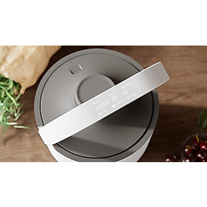 DesignNest PowerCooker Multi-cooker, Steamer, Auto Warmer, Fast Cooking, Portable Pot, Detachable Heating Base, 5 Cooking Models, Touch Control Panel, Soup, Rice, Stews, Oatmeal & Yogurt, White