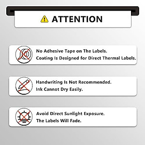 BETCKEY - Compatible DYMO 30323 (2-1/8" x 4") Shipping/Name Badge Labels, Strong Adhesive & Perforated, Compatible with DYMO Labelwriter 450, 4XL, Rollo & Zebra Desktop Printers [16 Rolls/3840 Labels]
