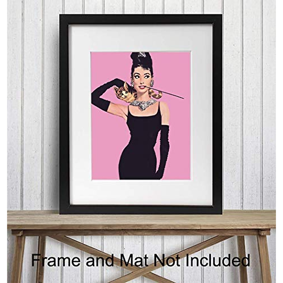 Audrey Hepburn Wall Art, Home Decor - 8x10 Pop Art Poster, Print - Contemporary Modern Room Decorations - Great Gift for Women, Her, Wife, Woman - Unframed PicturePhoto
