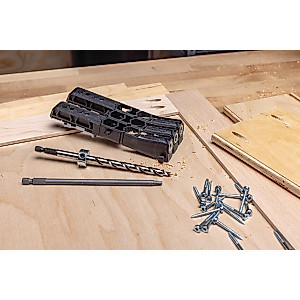 Kreg KPHJ230 - Kreg Pocket-Hole Jig Micro - Micro Jig for Thin Stock, Cabinets, Drawers & Repairs - 33% Smaller Holes - For 1/2” & 3/4” Thick Materials - Holiday Home Improvement Gifts for Him