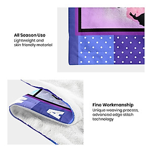 Mosslink Gymnastics Lovers Kids Blanket Gymnast Gifts for Girls Teens Women Birthday Gifts for Gymnast Ultra Soft Flannel Fleece Warm Cozy Lightweight Throw Blankets for Home Bed Sofa 50"x 40"