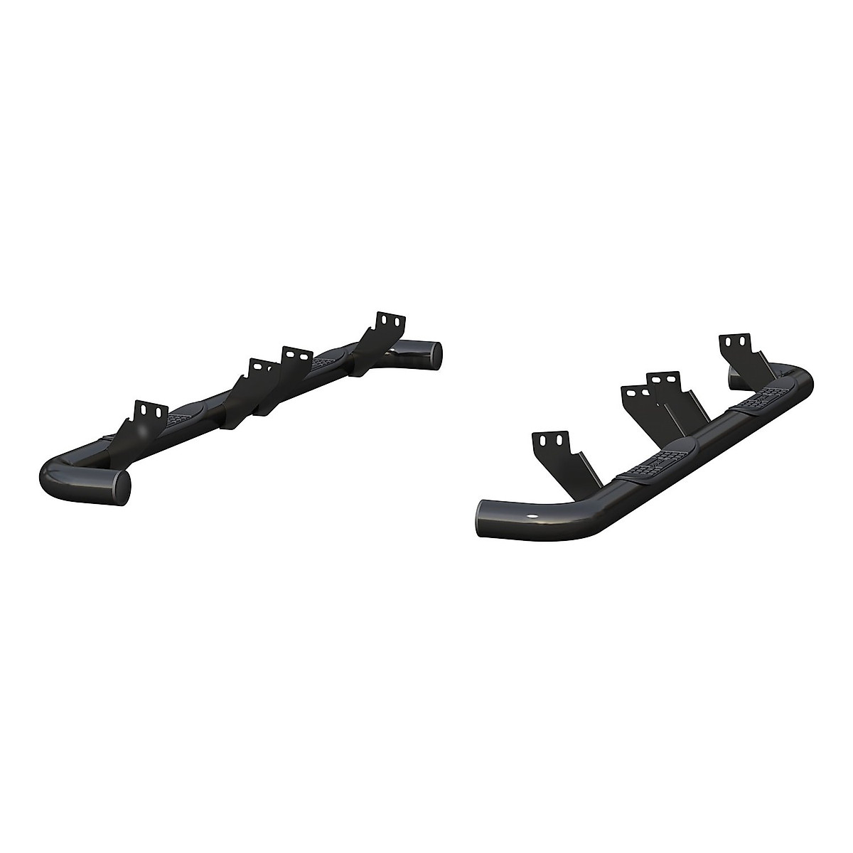 ARIES 204075 3-Inch Round Black Steel Nerf Bars, No-Drill, Select Hummer H2