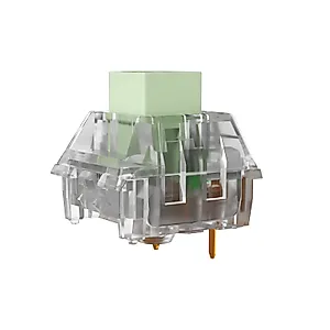 KAILH Box Jade-C Switches for Mechanical Gaming Keyboard DIY, 3pin 50gf Clicky,Compatible for 5pin RGB/SMD hot swappable. (Jade-C 110PCS)