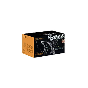 Nachtmann Punk Collection Cocktail Coupe Glasses, Set of 2, Studded Textured Crystal Glass Stem, Perfect for Drinking Champagne, Sweet Wine, Martini, and Cosmopolitan