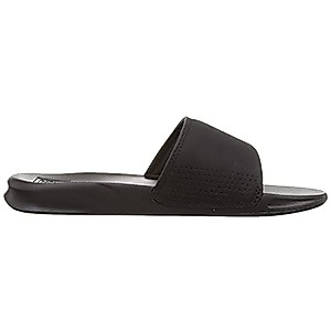 Reef Men's Sandals, Reef One Slide, Black, 7