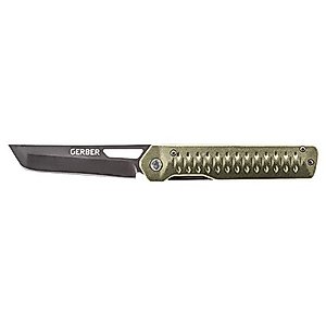 Gerber Gear 31-003730 Ayako Folding Knife, Pocket knife with Clip, EDC Knife, Green