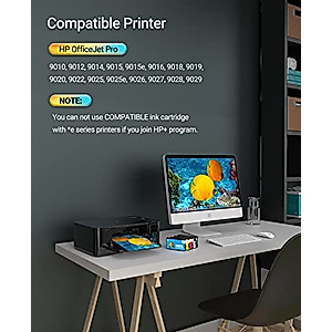 iNKPAD Remanufactured Ink Cartridge Replacement for HP 962 962XL, High Yield 962XL Ink Cartridge Combo Pack Work with HP OfficeJet Pro 9012 9015 9025 9015e 9010 9018 9020 9025e Printer (BCMY, 4 Pack)