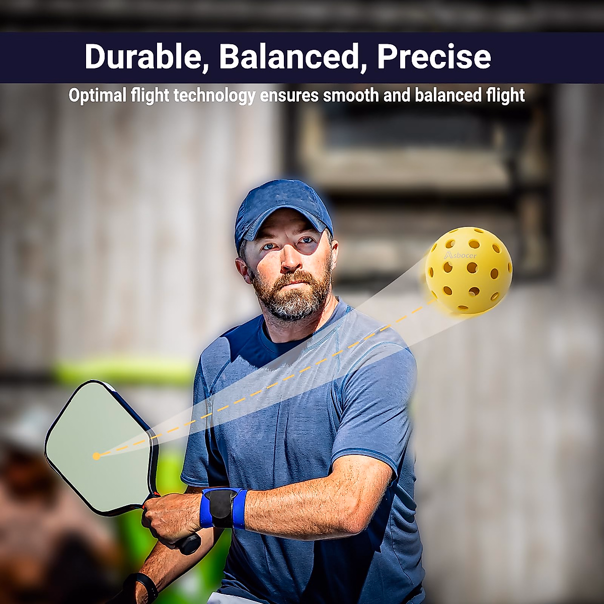 Asbocer Pickleball Balls, USAPA Approved Pickleballs, 12-Pack 40 Holes Outdoor Pickleball Balls with Mesh Bag, High Elasticity & Durable Yellow Pickle Balls for All Style Pickleball Paddles