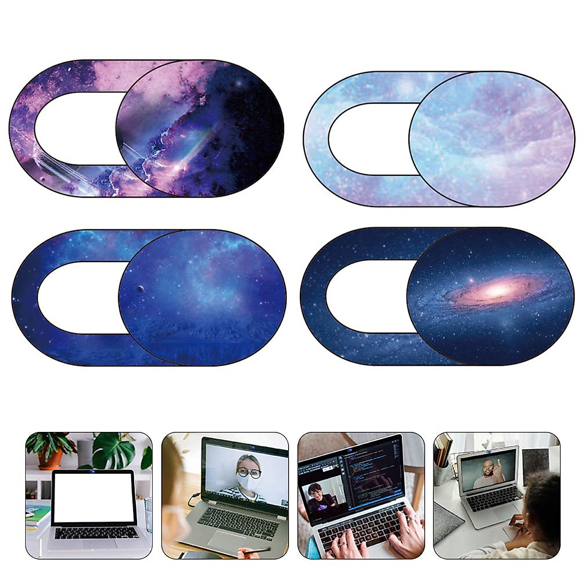 SHERCHPRY 4pcs Camera Privacy Cover Sliding Camera Cover Webcam Cover Slide Cover Webcam Computer Camera Cover Slide Laptop Camera Cover Webcam Blocker Webcam Shield Cell Slider