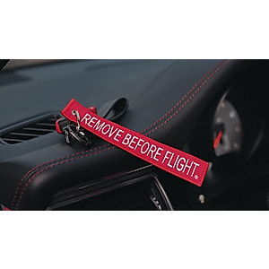 Apex Imports AIXEPA 3X Remove Before Flight Red/White Key Chain 5.5" x 1" Motorcycle ATV Car Truck Keychain