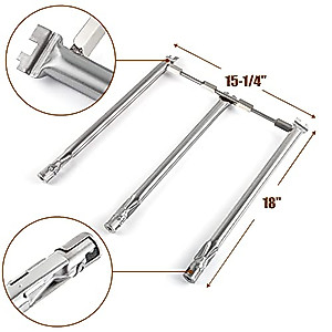 Grill Parts for Weber Spirit II 300 SER (w/Up Front Control), Model YRS 2017 &Newer, for Weber Spirit 2 Parts, for Weber 7636 67046 Flavorizer Bars, 69787 68950 67025 Burner Tube&67060 Heat Deflector