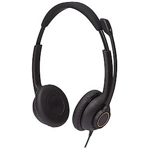 AmazonCommercial Double Sided Wired USB Headset