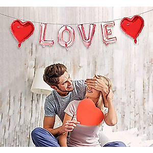 LOVE balloons, Valentine's Day balloon decoration, Valentine's Day, wedding, engagement balloon decoration, Valentine's Day party decoration, Valentine's Day party supplies