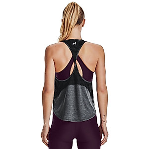 Under Armour Tech Vent Tank, Black (001)/White, Small