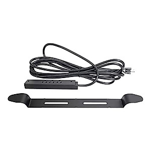 Stand Up Desk Power Strip - Metal, 3-Outlet, 15-Foot Cord