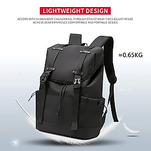 Voici et Voila Casual Bag for Men Classic High School Backpack For Teens Boys Fashionable Outdoor Bag Popular Travel Bag Black
