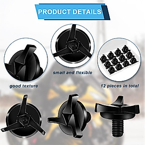 12pcs Helmet Screws, Motorcycle Helmet Screws Motorcycle Helmet Visor Screws Motorcycle Helmet Accessories (Black)