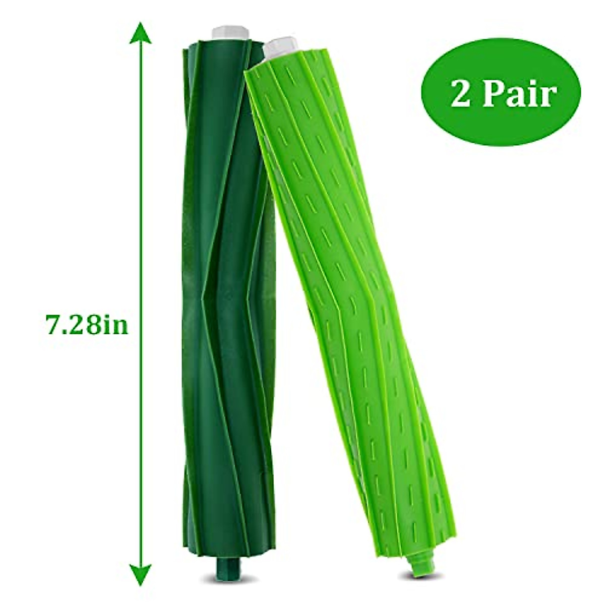 SogYupk Roller Brushes Replacement Parts,2 Set Multi-Surface Rubber Brush Compatible for E&I &J Series E5 E6 E7 i3 i3+ i4 i6 i6+ i7 i7+ i8 i8+Plus j7 j7+ Vacuum Accessories.
