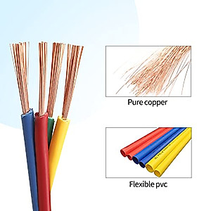 RED WOLF Radio Wiring Harness Male & Female Connector Adapter Plug Replacement for GM Chevy Silverado GMC Buick Vehicles 2003-2007 Install Aftermarket Stereo Wire Cable Plug Kit