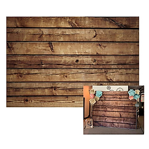 LFEEY 9x6ft Wood Backdrops for Photography Grunge Wood Vintage Worn Wooden Boards Background Seamless Wood Photo Background Wood Wall Birthday Baby Shower Photography Backdrops Photoshoot Studio Props