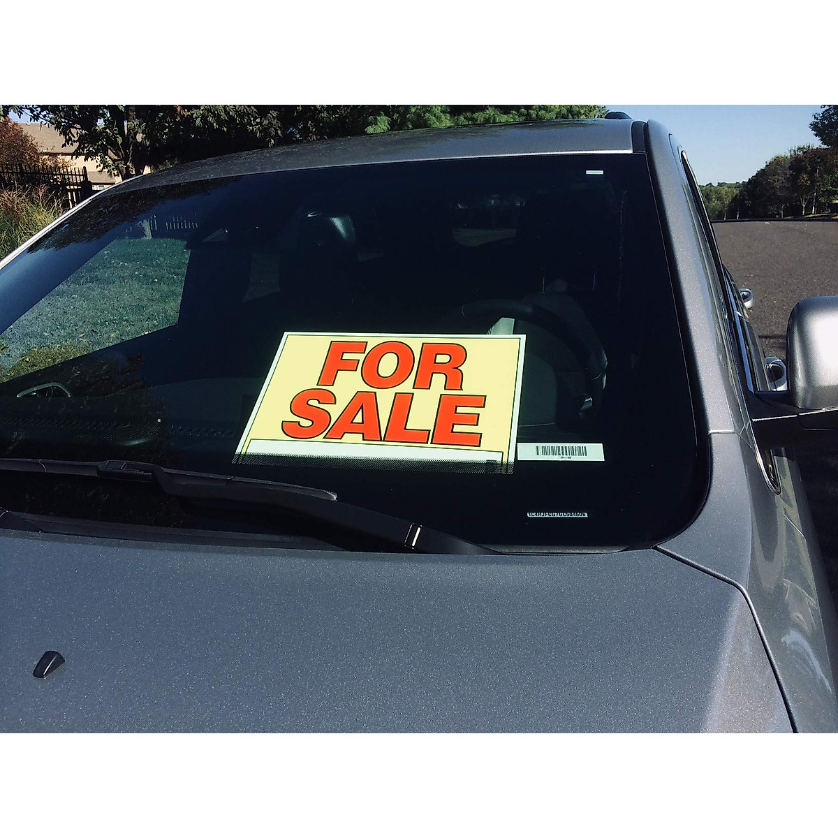 Sunburst Systems For Sale Sign for Cars, Trucks, Garage Sales, Business Sales 11H x 14W, Red-Yellow-Black