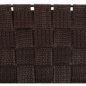 Nicunom 3 Pack Woven Baskets, 3 Size Woven Strap Storage Basket Bin Container, Nylon Stackable Shelf Organizer Set for Home, Office, Laundry, Closet, Built-in Carry Handles, Brown