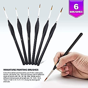 Testors Plastic Cement Glue and Pixiss Miniatures Paint Brushes - Strong, Fast Drying Model Glue for Model Cars, DND Miniatures - Fine Detail Round Brushes for Watercolor, Oil, and Acrylic Paints