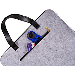 Wool Pressing Mat for Quilting - 100% New Zealand Wool Ironing Mat for Quilters, Mat for Table Top Crafts, Bonus Bag, Cutting Mat, Silicone Iron Rest & Sewing Tools - 13.5x17 Wool Mat for Ironing