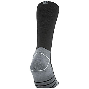 Under Armour Adult Hitch Rugged Boot Socks, 1-Pair , Black/Pitch Gray , Large