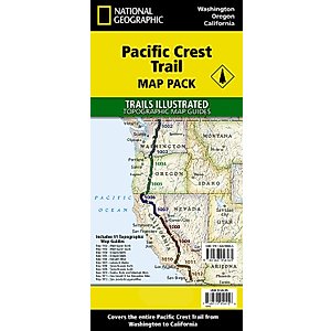 Pacific Crest Trail [Map Pack Bundle] (National Geographic Trails Illustrated Map)